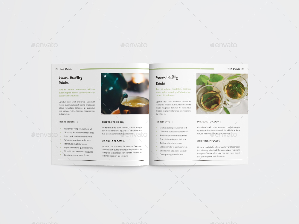 Food Recipe Brochure, Print Templates | GraphicRiver