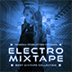 Electro Mixtape Electronic Music Album Cover Artwork Template, Web Elements