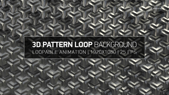 3D Pattern Loop Background, Motion Graphics | VideoHive
