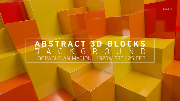 Abstract 3D Blocks Background, Motion Graphics | VideoHive