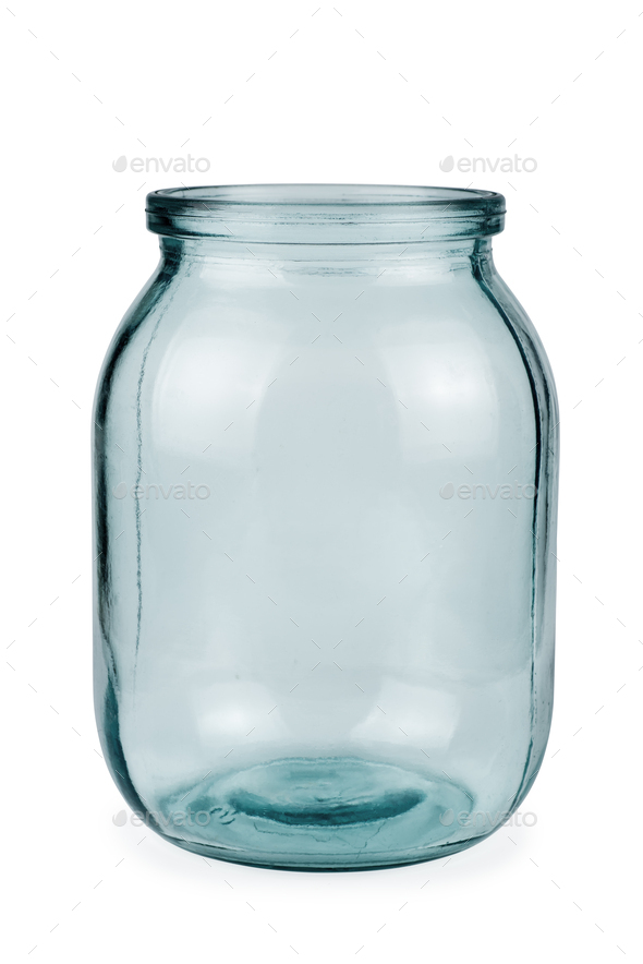 Empty one litre glass jar Stock Photo by digitalr | PhotoDune