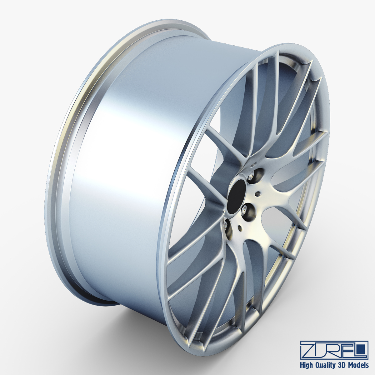 Style 359M wheel silver Mid Poly by Zurel | 3DOcean