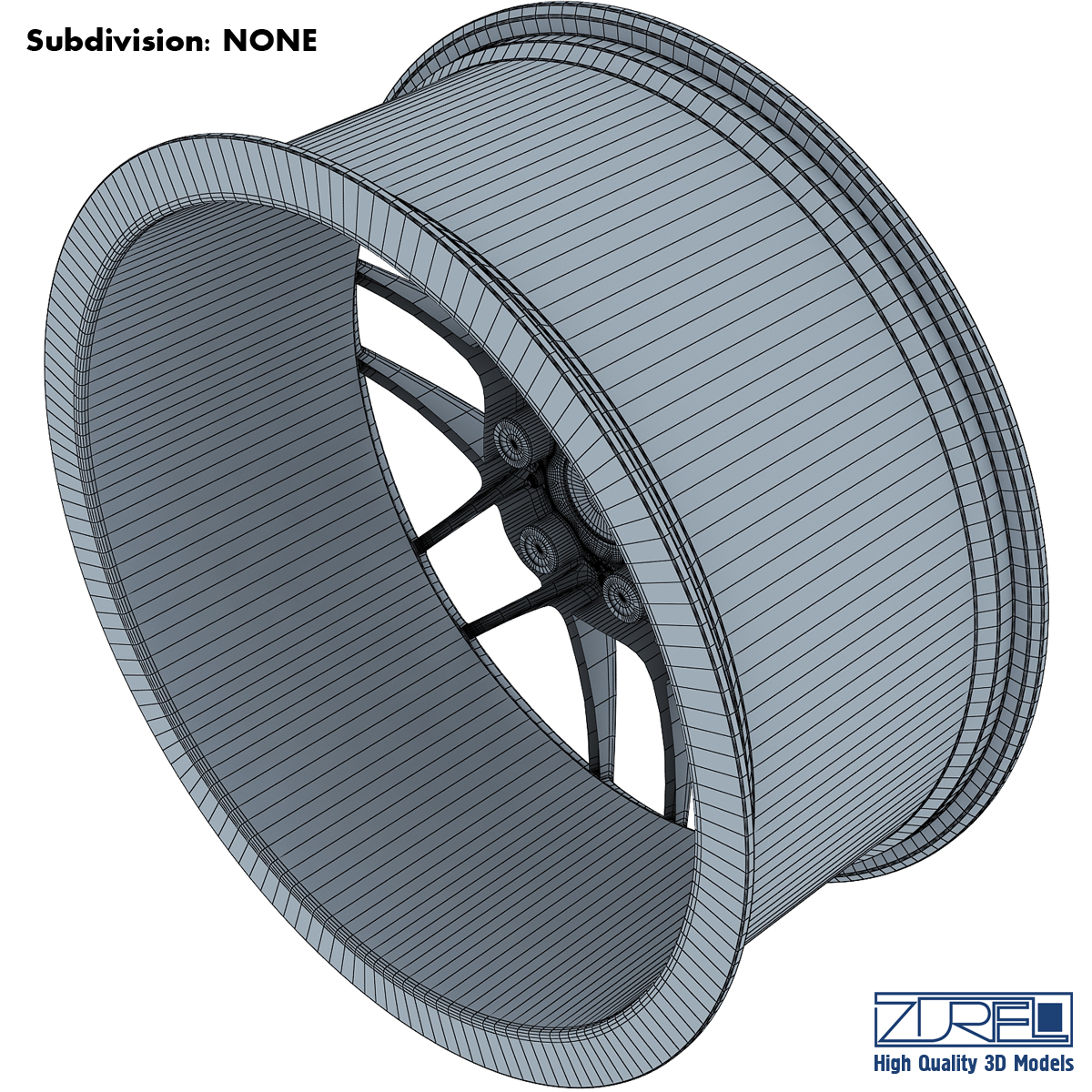 Style 359M wheel silver Mid Poly by Zurel | 3DOcean