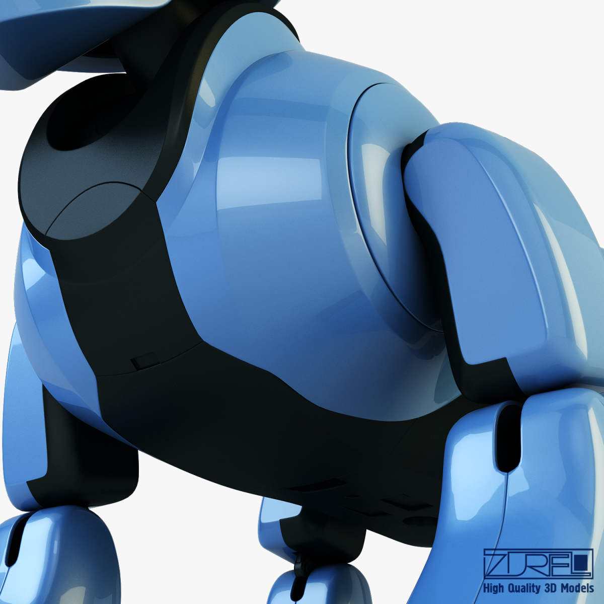 Genibo Robot Dog blue by Zurel | 3DOcean