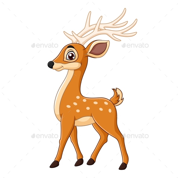 Cartoon Deer, Vectors | GraphicRiver