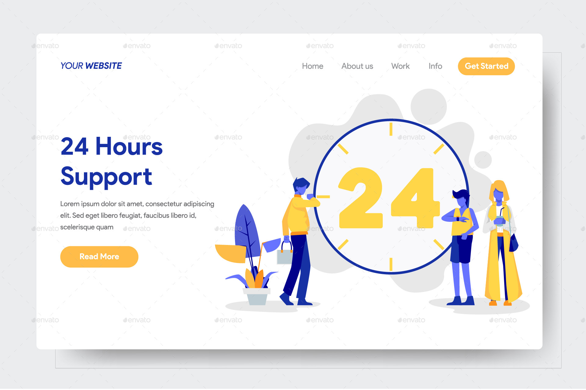 10 Business Help & Support Illustrations by TanahAirStudio | GraphicRiver