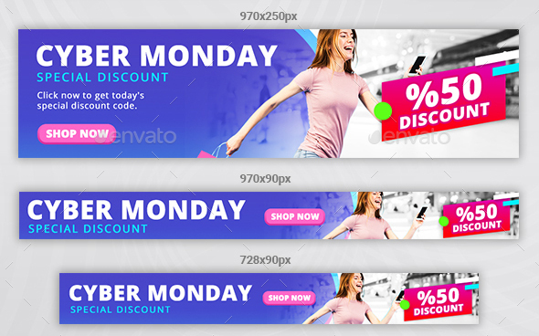 Cyber Monday Banner, Web Elements | GraphicRiver