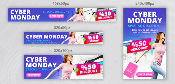 Cyber Monday Banner, Web Elements | GraphicRiver