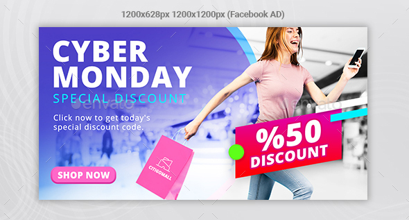 Cyber Monday Banner, Web Elements | GraphicRiver