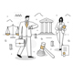 Lawyers and Legal Services Concept, Vectors | GraphicRiver