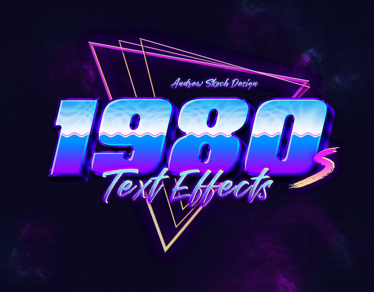 New 80s Text Effects, Add-ons | GraphicRiver