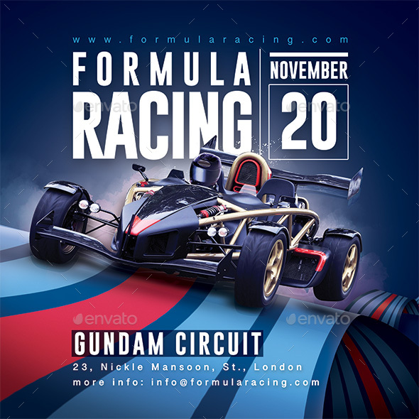 Formula Racing Club Flye, Print Templates | GraphicRiver