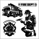 Fire Department Vector Set, Vectors | GraphicRiver