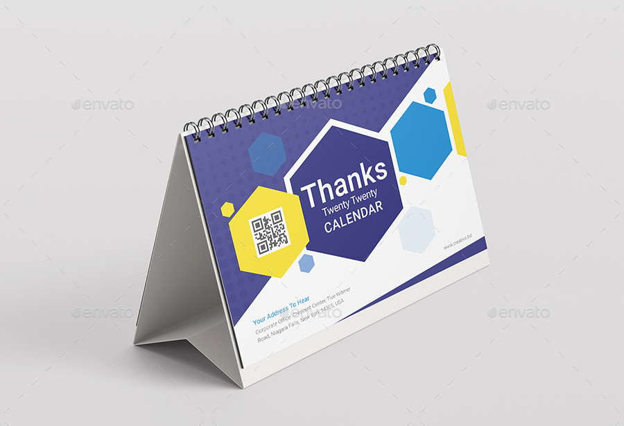 Desk & Landscape Calendar 2020, Print Templates | GraphicRiver