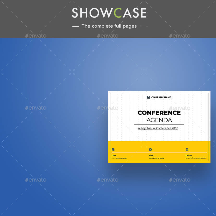 Landscape Conference Agenda Brochure, Print Templates | GraphicRiver
