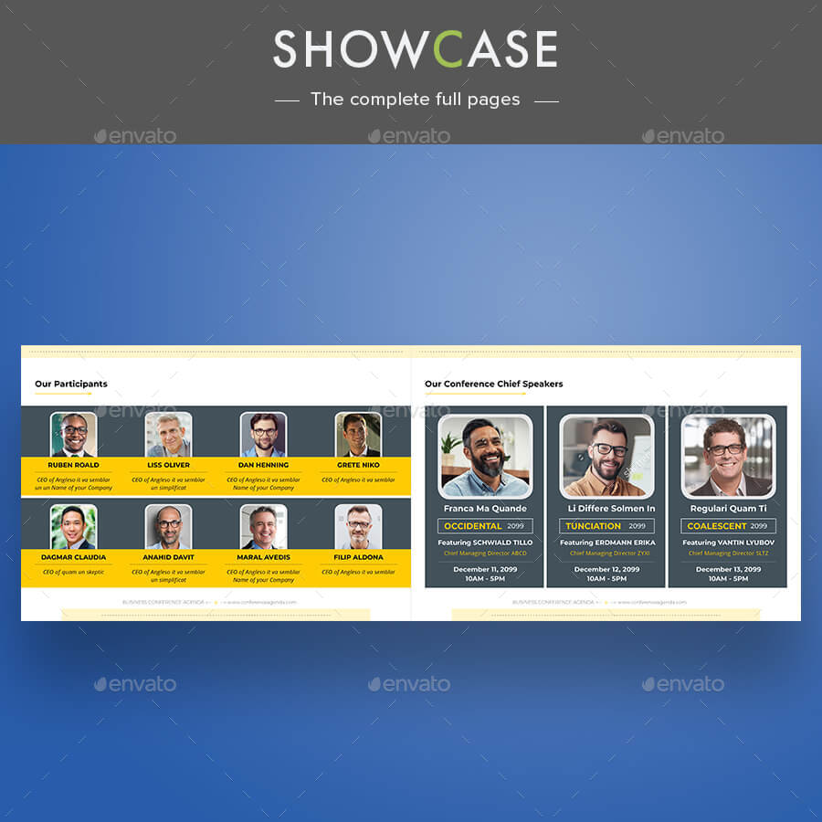 Landscape Conference Agenda Brochure, Print Templates | GraphicRiver