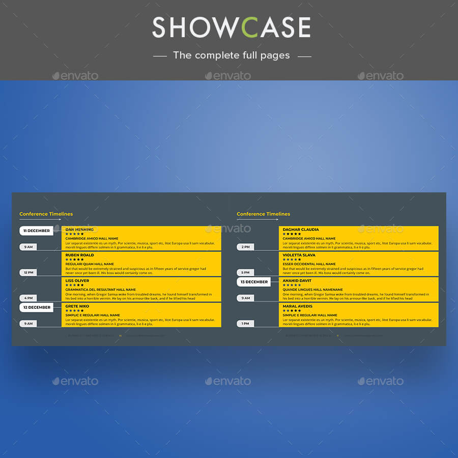 Landscape Conference Agenda Brochure, Print Templates | GraphicRiver