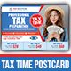 Tax Time Postcard Template, Print Templates | GraphicRiver