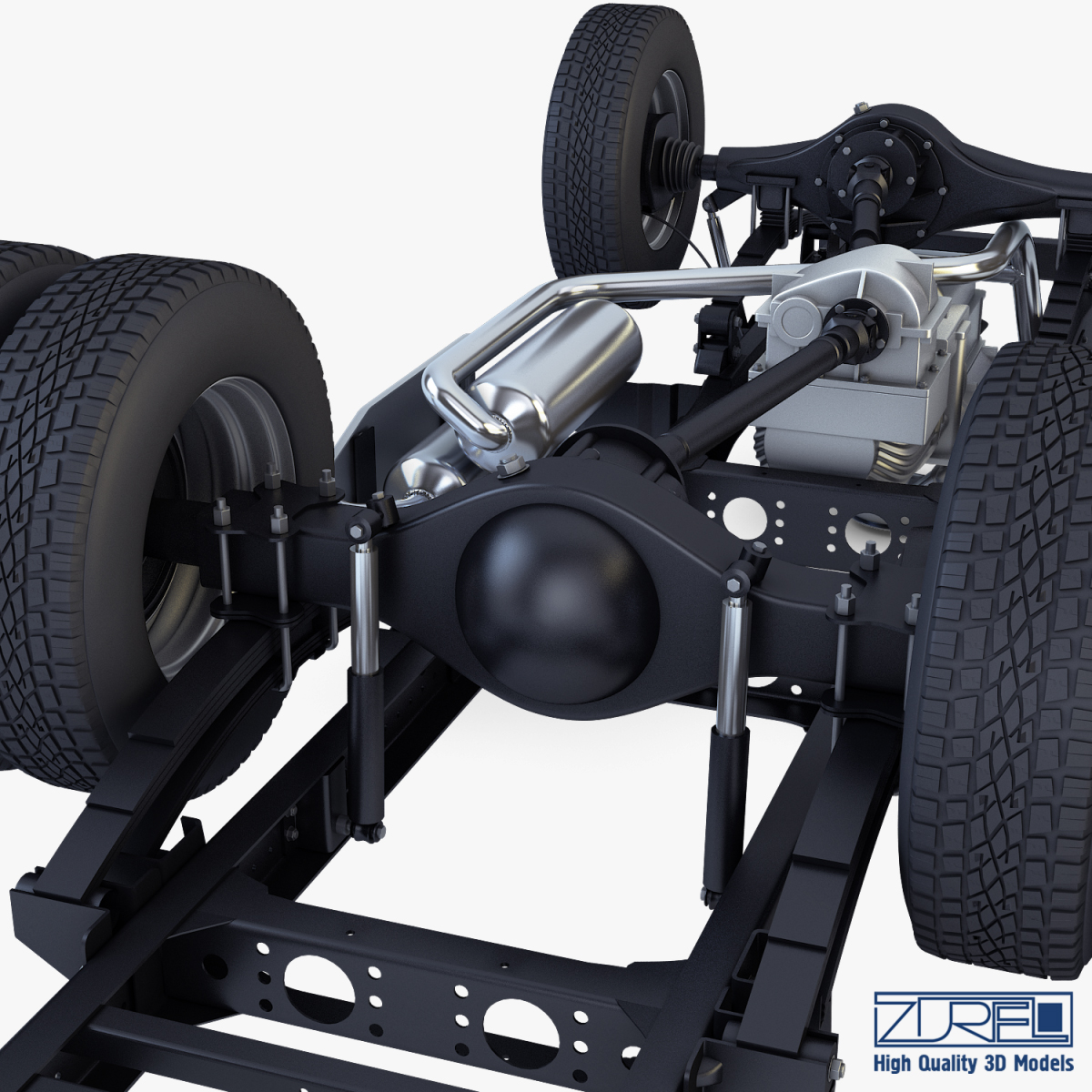 Truck Chassis 4x4 v 1 by Zurel | 3DOcean