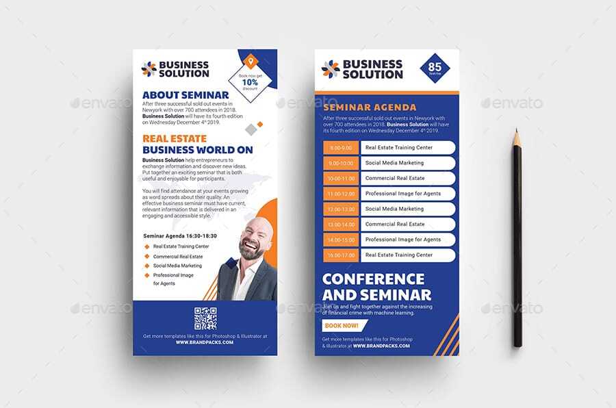 Business Seminar DL Rack Card Template, Print Templates | GraphicRiver