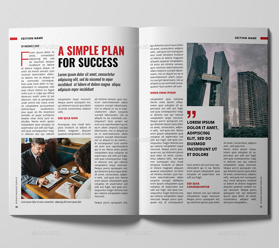 Business Magazine, Print Templates | GraphicRiver