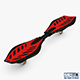 Razor RipStik Classic red v 1 Mid Poly by Zurel | 3DOcean