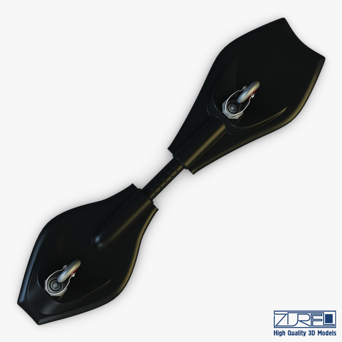 Razor RipStik Classic red v 1 Mid Poly by Zurel | 3DOcean