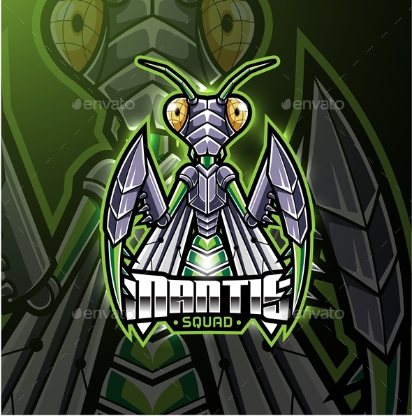Mantis Esport Mascot, Vectors | GraphicRiver