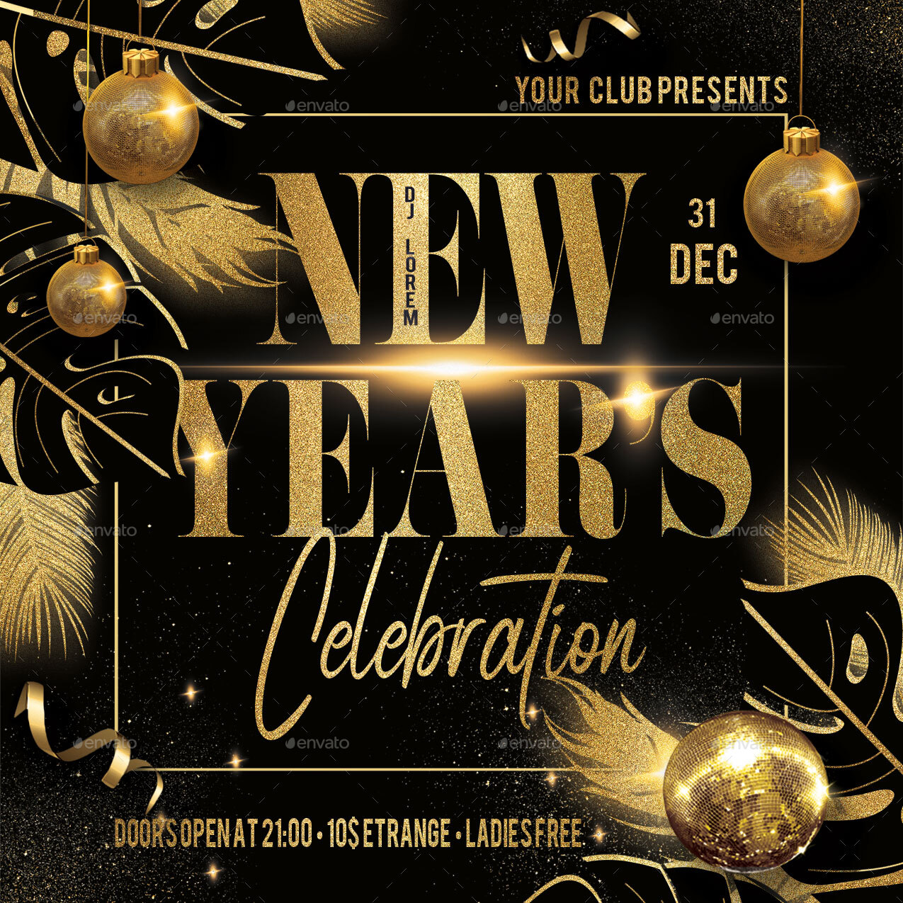 New Year, Print Templates | GraphicRiver