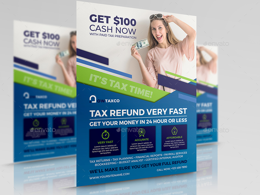 Tax and Accounting Flyer Template Vol.3, Print Templates | GraphicRiver