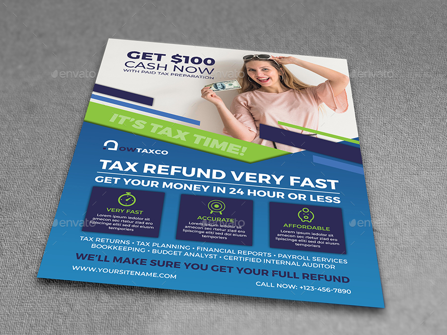 Tax and Accounting Flyer Template Vol.3, Print Templates | GraphicRiver