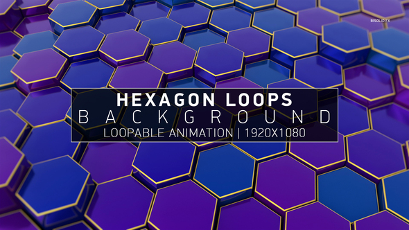 Hexagon Loops Background, Motion Graphics | VideoHive