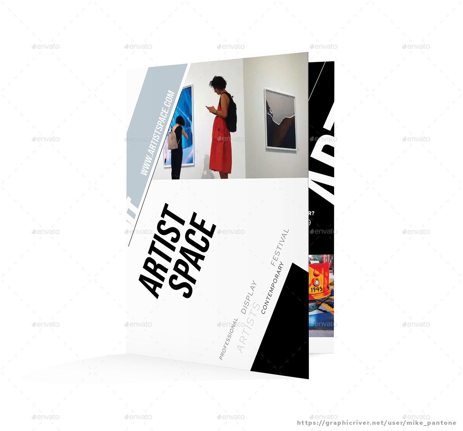 Art Gallery Bifold Brochure, Print Templates | GraphicRiver
