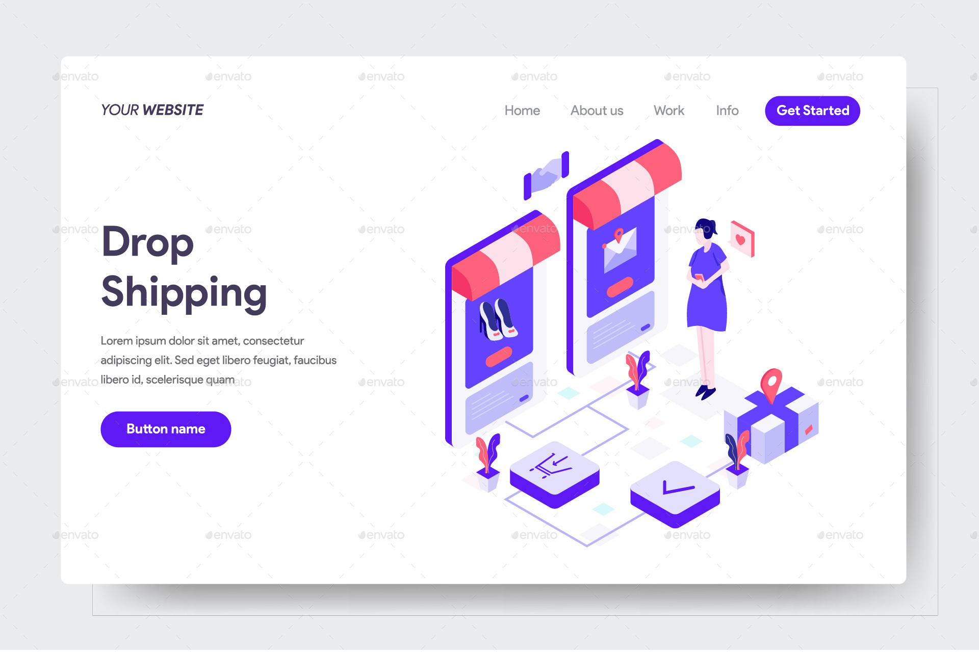 10 Online Shopping Isometric Vol 2, Vectors | GraphicRiver