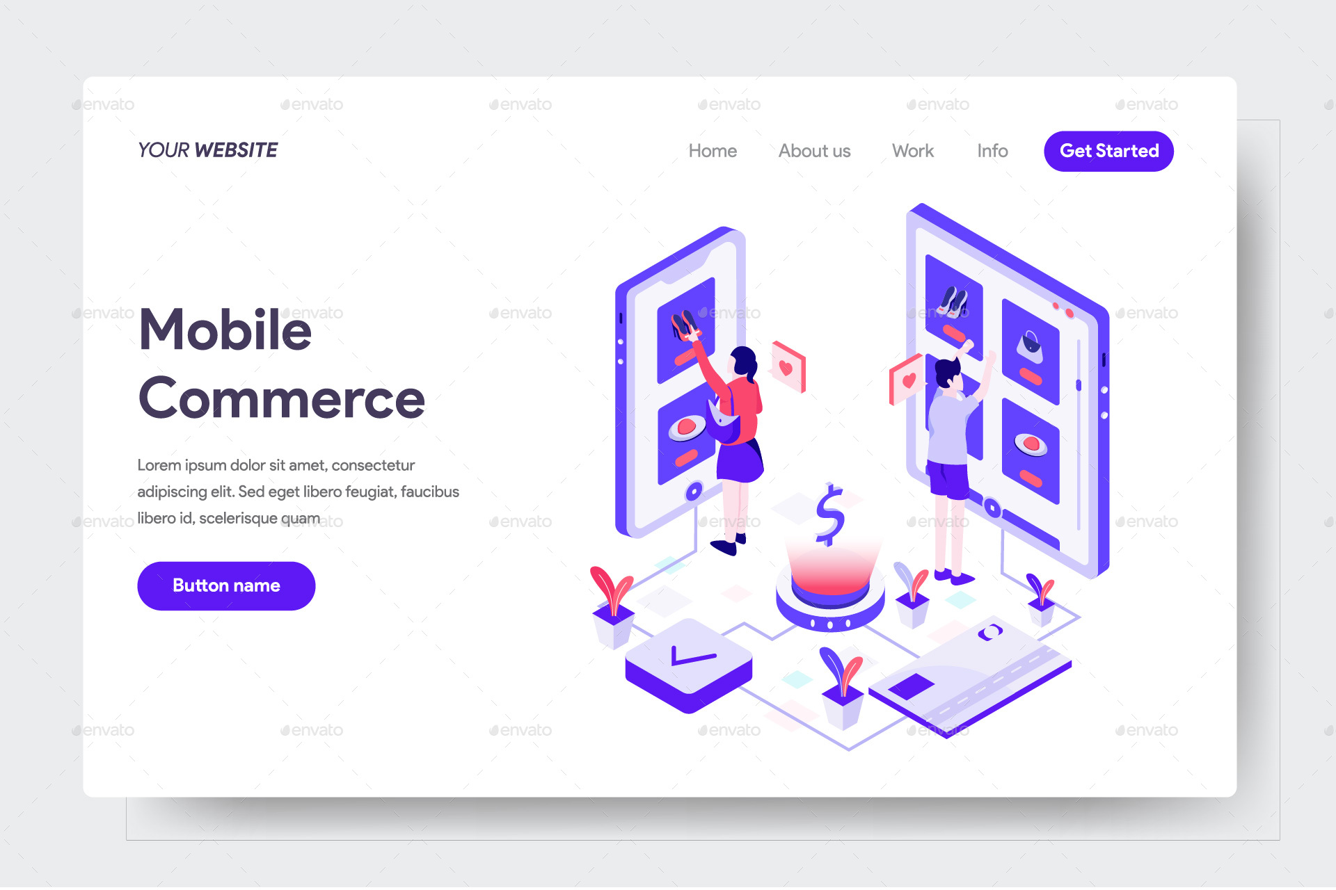 10 Online Shopping Isometric Vol 2, Vectors | GraphicRiver