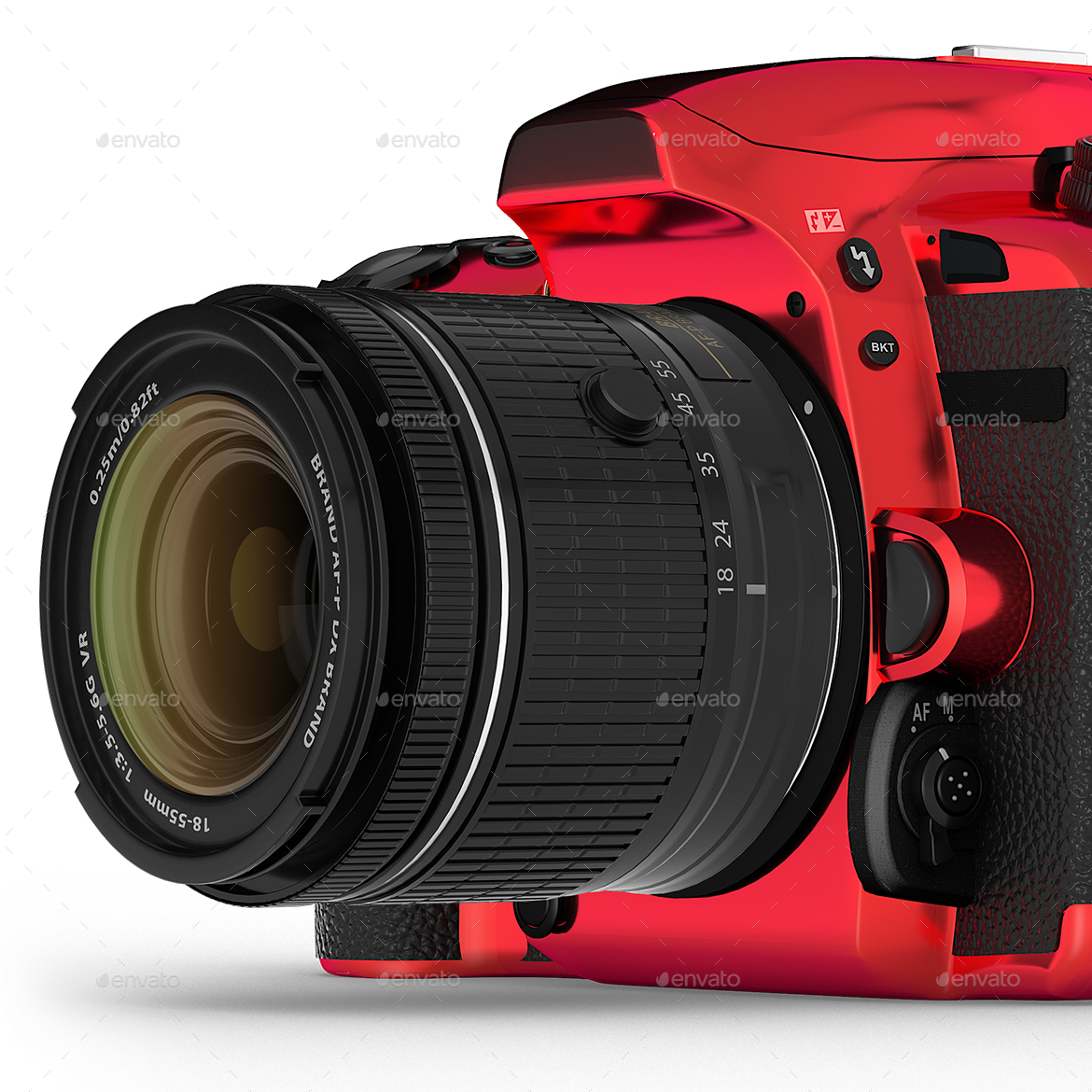 DSLR Camera in Red & Black by Abdelrahman_El-masry | GraphicRiver