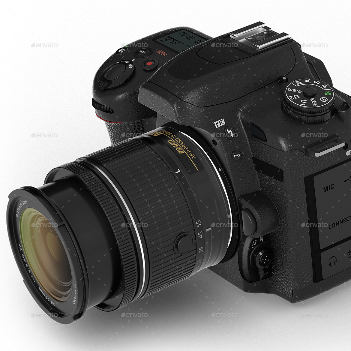 DSLR Camera in Red & Black by Abdelrahman_El-masry | GraphicRiver