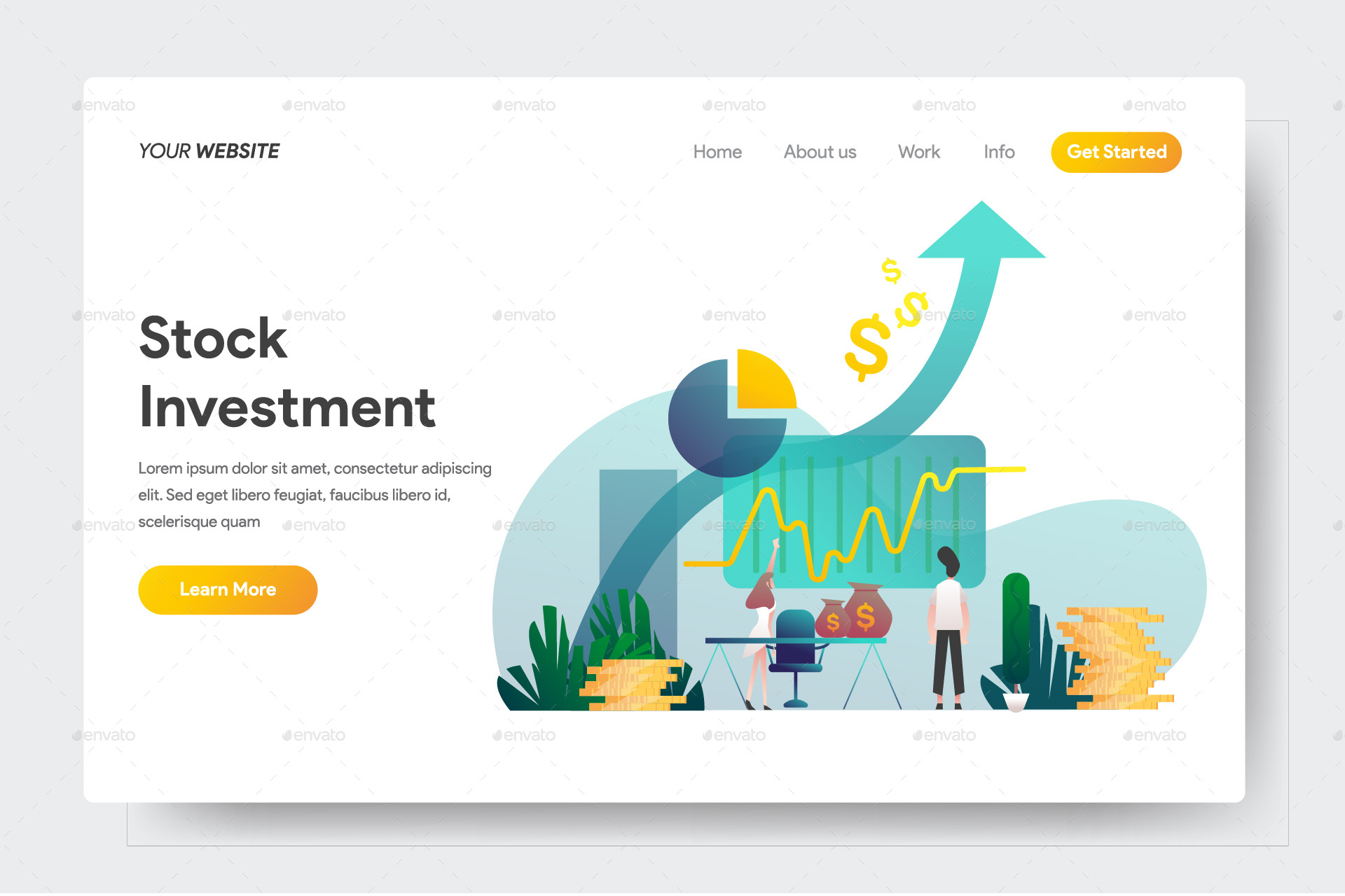 10 Finance and Investment Illustrations, Vectors | GraphicRiver