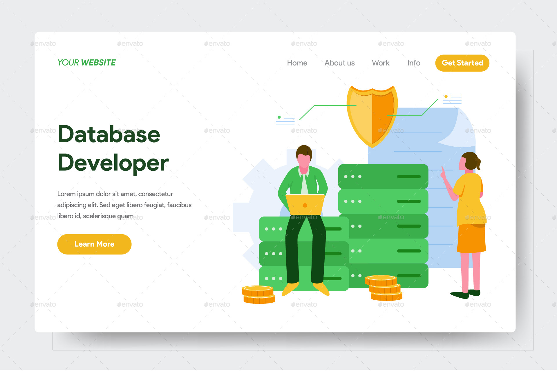 10 Data Analytics Illustration Vol 1, Vectors | GraphicRiver