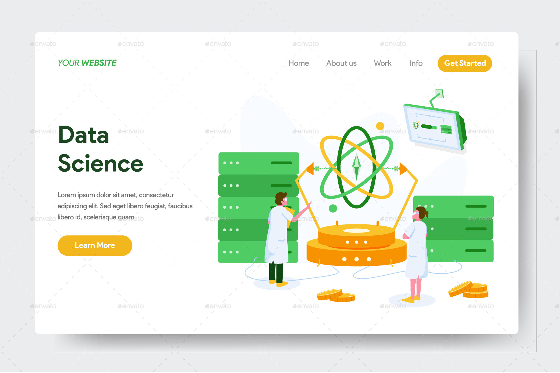 10 Data Analytics Illustration Vol 1, Vectors | GraphicRiver