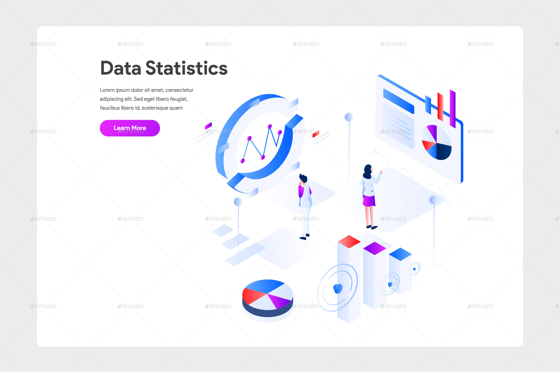 10 Data Illustration Vol 2, Vectors | GraphicRiver