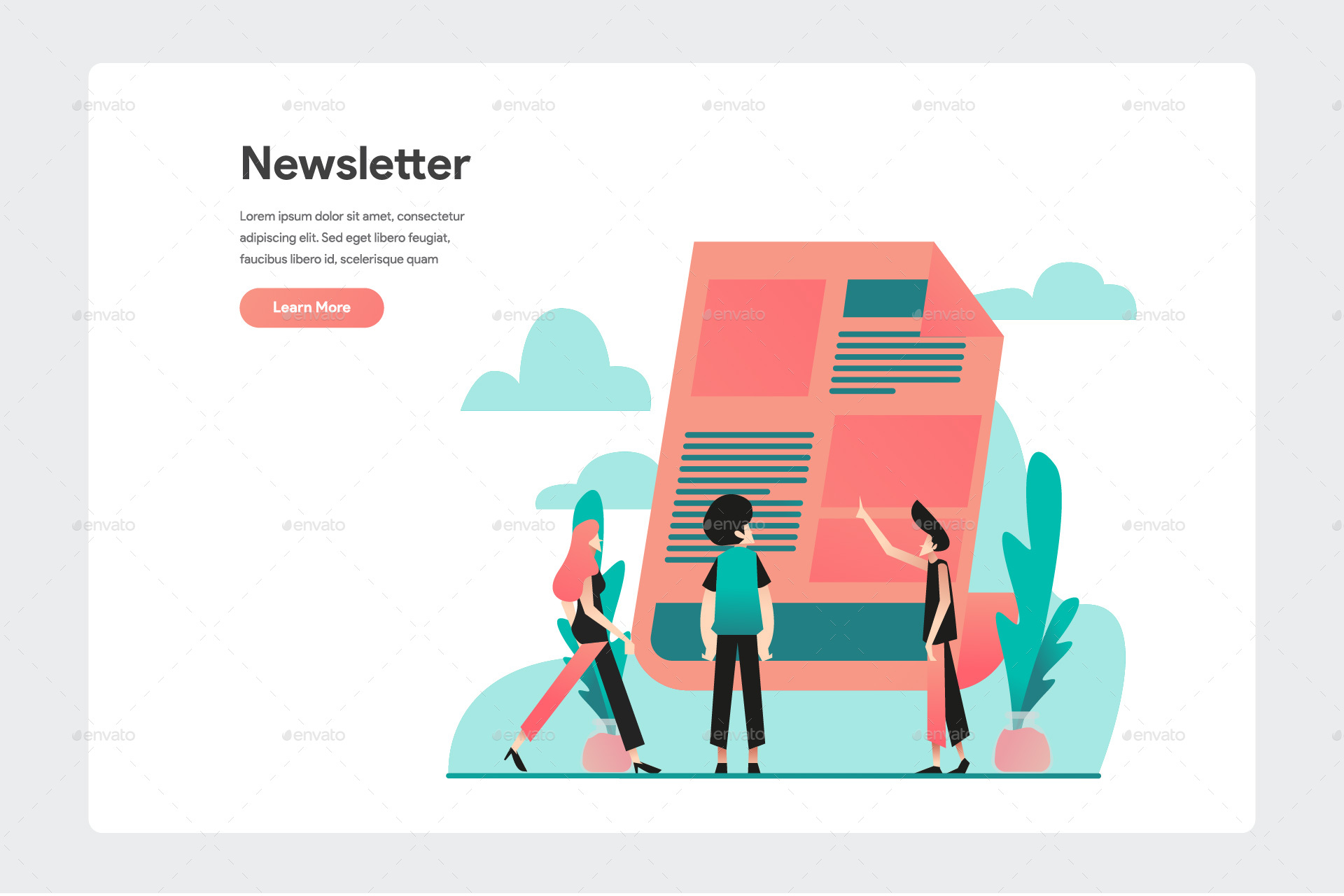 10 Communication and Media Illustrations Vol 1, Vectors | GraphicRiver