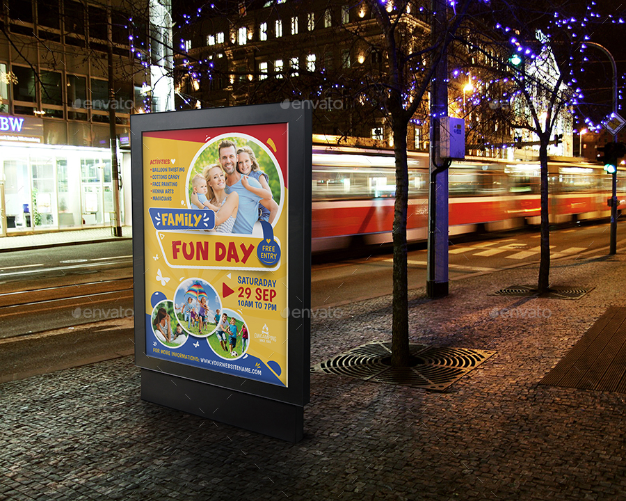 Family Fun Day Poster Template, Print Templates | GraphicRiver