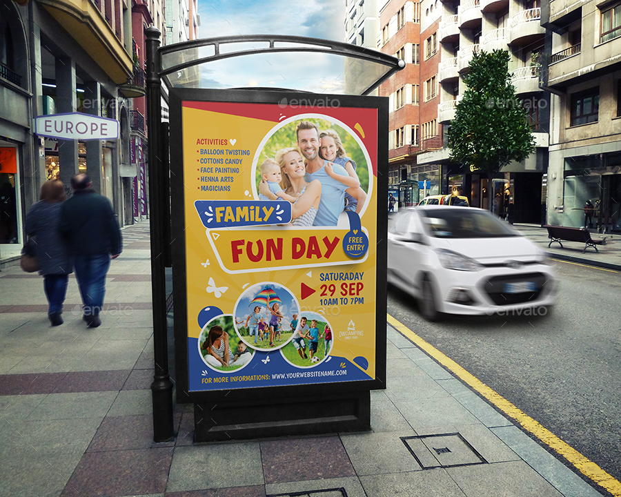 Family Fun Day Poster Template, Print Templates | GraphicRiver