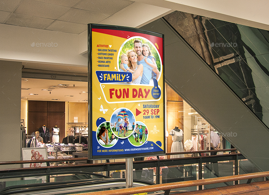 Family Fun Day Poster Template, Print Templates | GraphicRiver