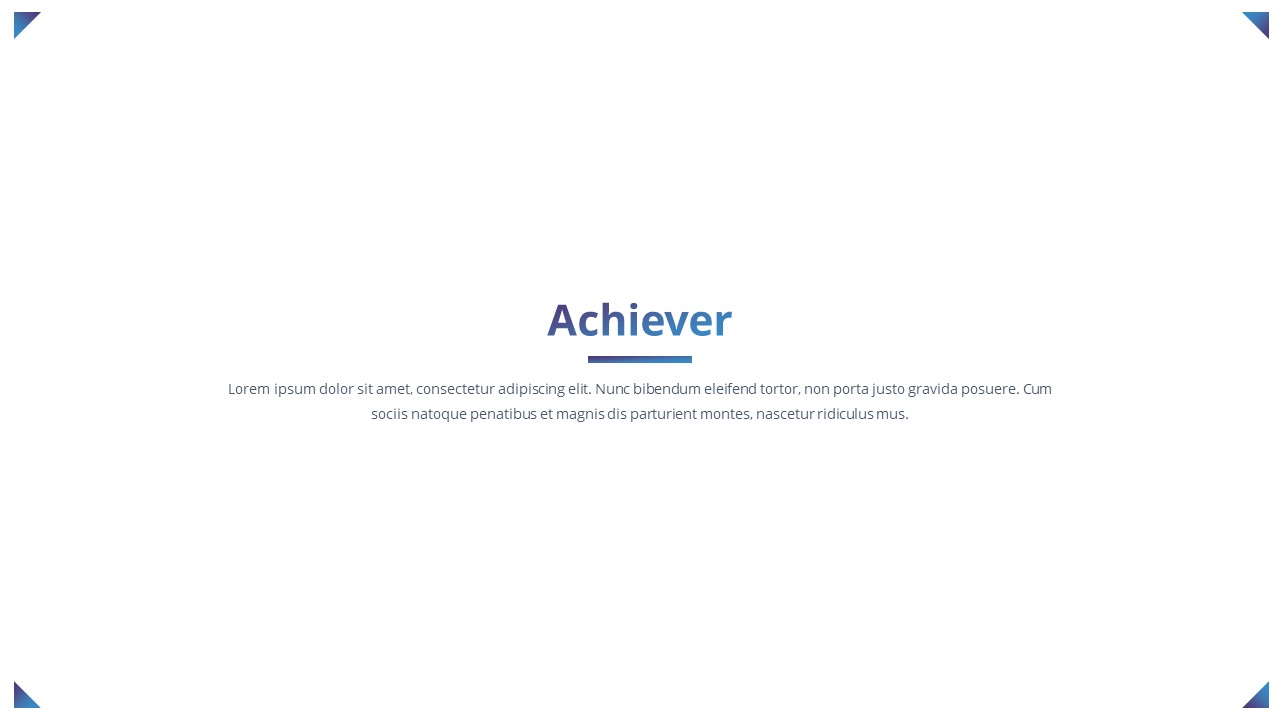 Achiever - Multipurpose Powerpoint Template, Presentation Templates