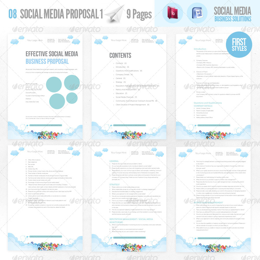 Social Media Business Solution, Print Templates | GraphicRiver