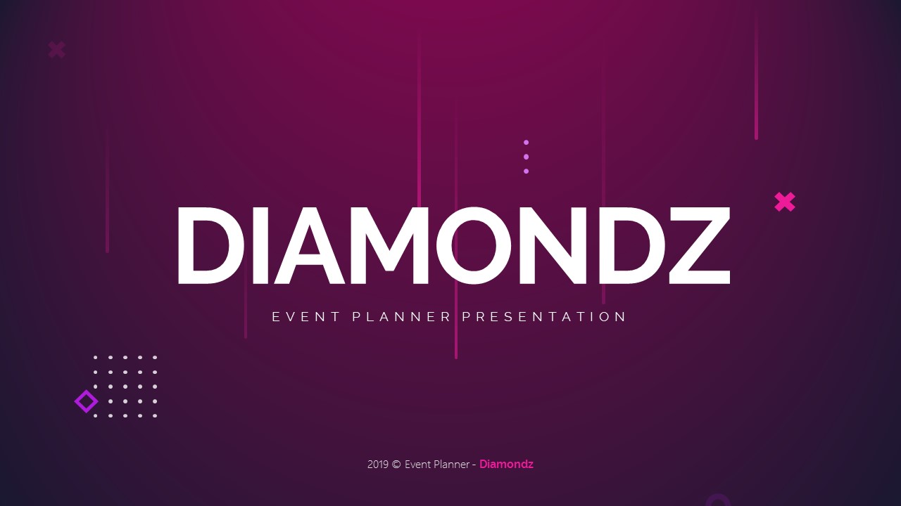 Diamondz Event Planner Keynote Presentation Template, Presentation ...