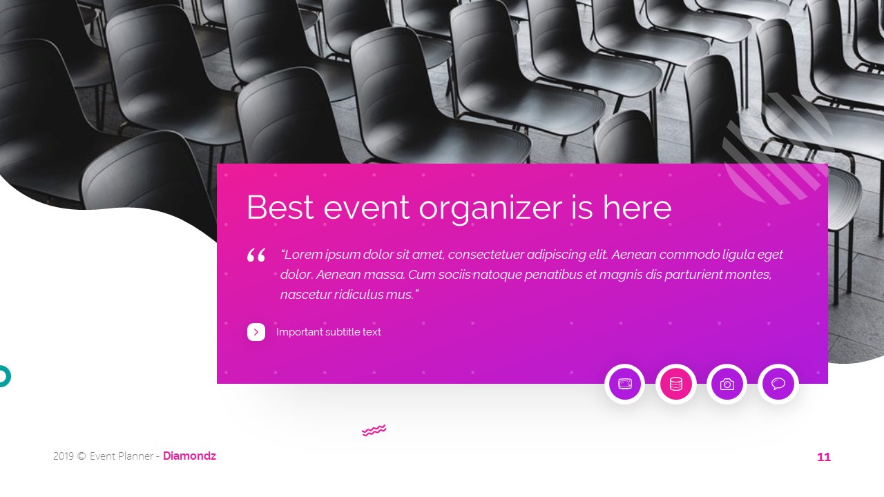 Diamondz Event Planner Keynote Presentation Template, Presentation ...