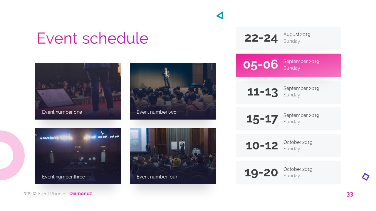 Diamondz Event Planner Keynote Presentation Template, Presentation ...